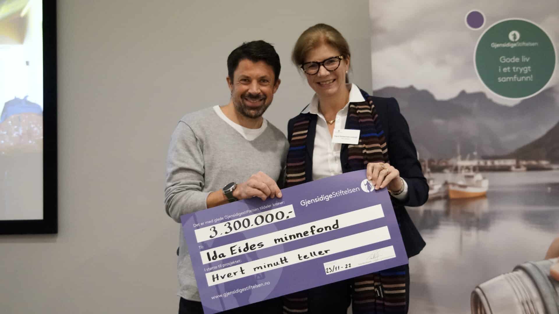 Ida Eides minnefond får 3,3 millioner til hjertestartere ...